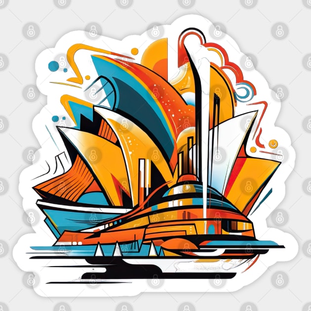 Sydney Opera House - Sydney Opera House - Sticker | TeePublic Sydney Opera House - Sydney Opera House - Sticker | TeePublic